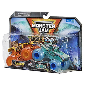 Monster Jam Earth vs Surf [Max D and Zombie] 1:64 Scale Double Pack