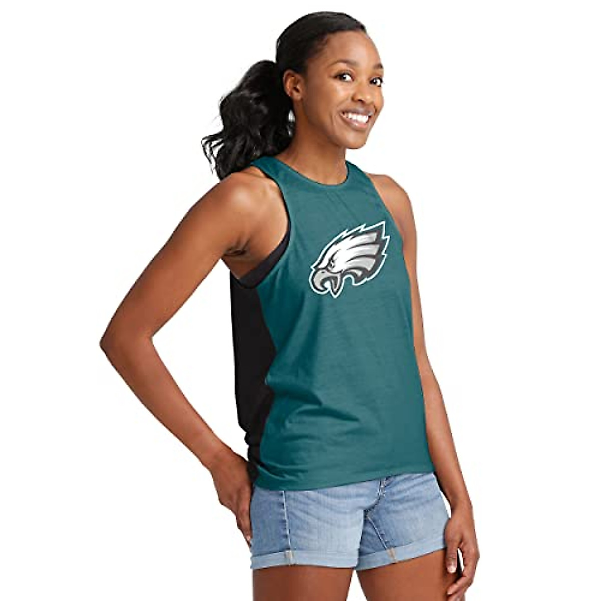 Philadelphia Eagles NFL Womens Tie-Breaker Sleeveless Top - XL