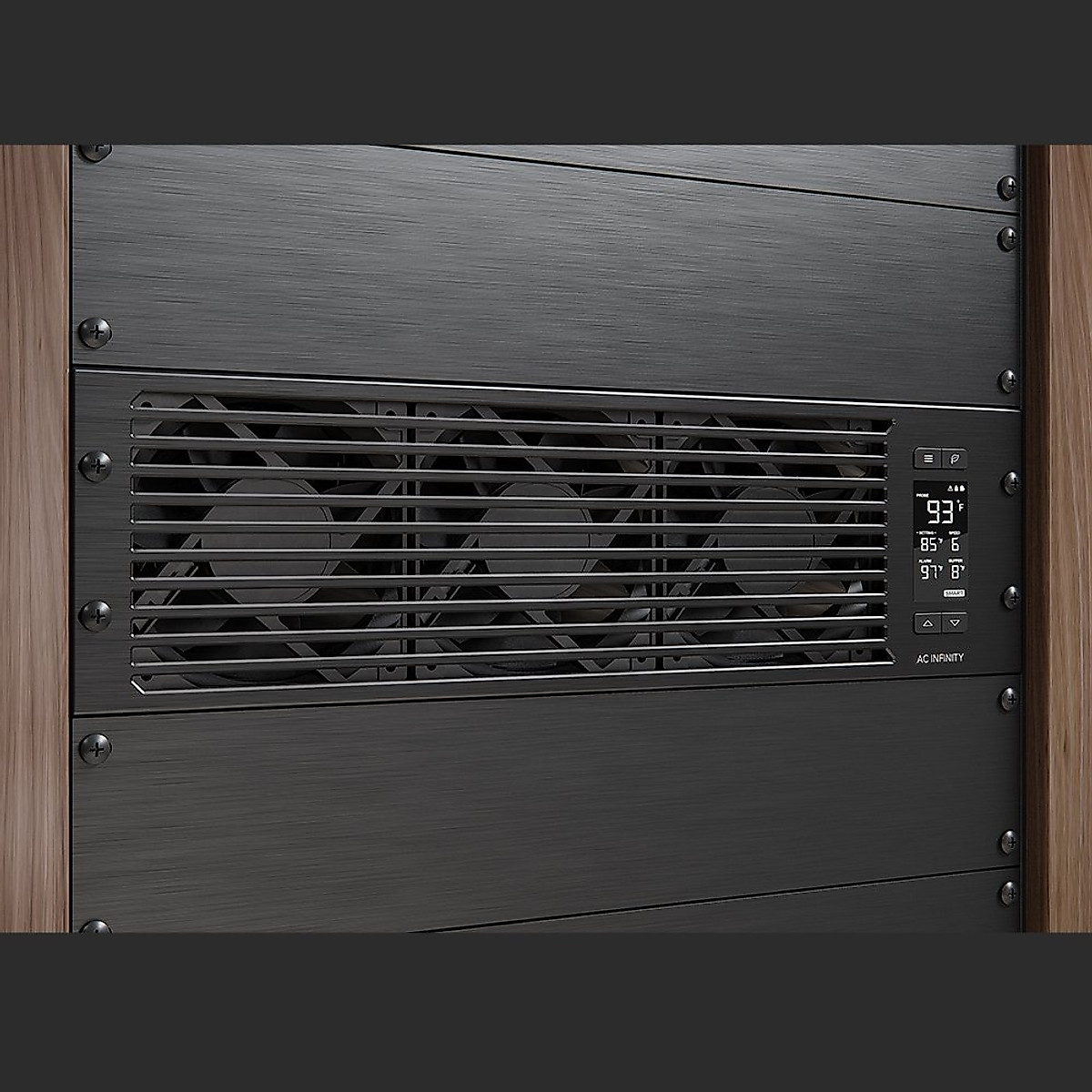 AC Infinity CLOUDPLATE T9-N, Rack Mount Fan Panel 3U, Intake Airflow, for Cooling AV, Home Theater, Network 19” Racks