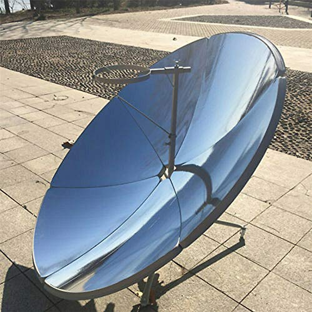 LiFuJunDong 1800W Concentrating Solar Cooker Solar Cooker Sun Oven Outdoor Oven 1.5m Diameter Parabolic Focal Spot Temperature:700-1000°C