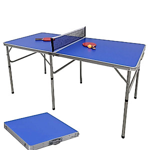 Table Tennis Table,Portable Foldable Table Indoor Outdoor Game with Balls and Net,Easy Assembly,for Home Office Family