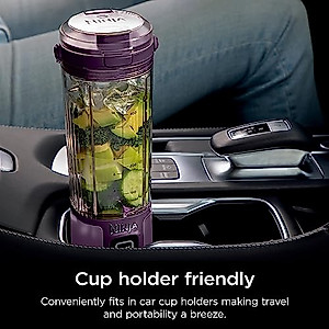 Ninja BC151PR Blast Portable Blender, Cordless, 18oz. Vessel, Personal Blender-for Shakes & Smoothies, BPA Free, Leakproof Lid & Sip Spout, USB-C Rechargeable, Dishwasher Safe Parts, Passion Fruit