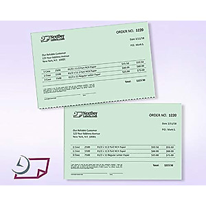 NextDayLabels - Pack of 500 Sheets, 8-1/2 x 11" Letter Size Perforated Paper (Green, Perf @ 5-1/2")