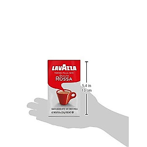 Lavazza Qualita Rossa Ground Coffee Blend, Medium Roast, 8.8 Ounce (Pack of 4)