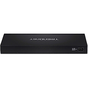 TRENDnet 18-Port Gigabit PoE+ Smart Surveillance Switch, TPE-3018LS, 16 x Gigabit PoE+ Ports, 2 x Gigabit Ports, 2 x SFP Slots, 220W PoE Budget, Managed Switch, Extend PoE+ up to 200m (656 ft)