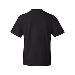 Hanes mens 6.1 oz. Beefy-T(5180)-BLACK-3XL-4PK