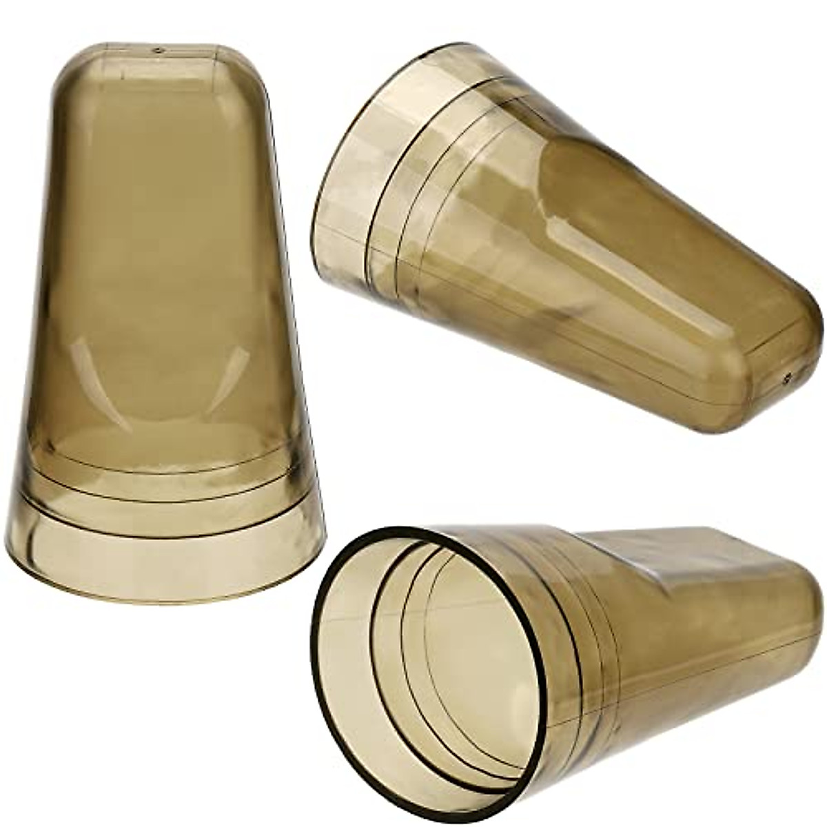 ZEAYEA 24 Pieces Pour Spout Covers, Universal Liquor Pourer Cover, Translucent Liquor Bottle Pour Dispenser Spout Dust Covers, Plastic Pour Dust Caps for Home Kitchen Tools Supplies