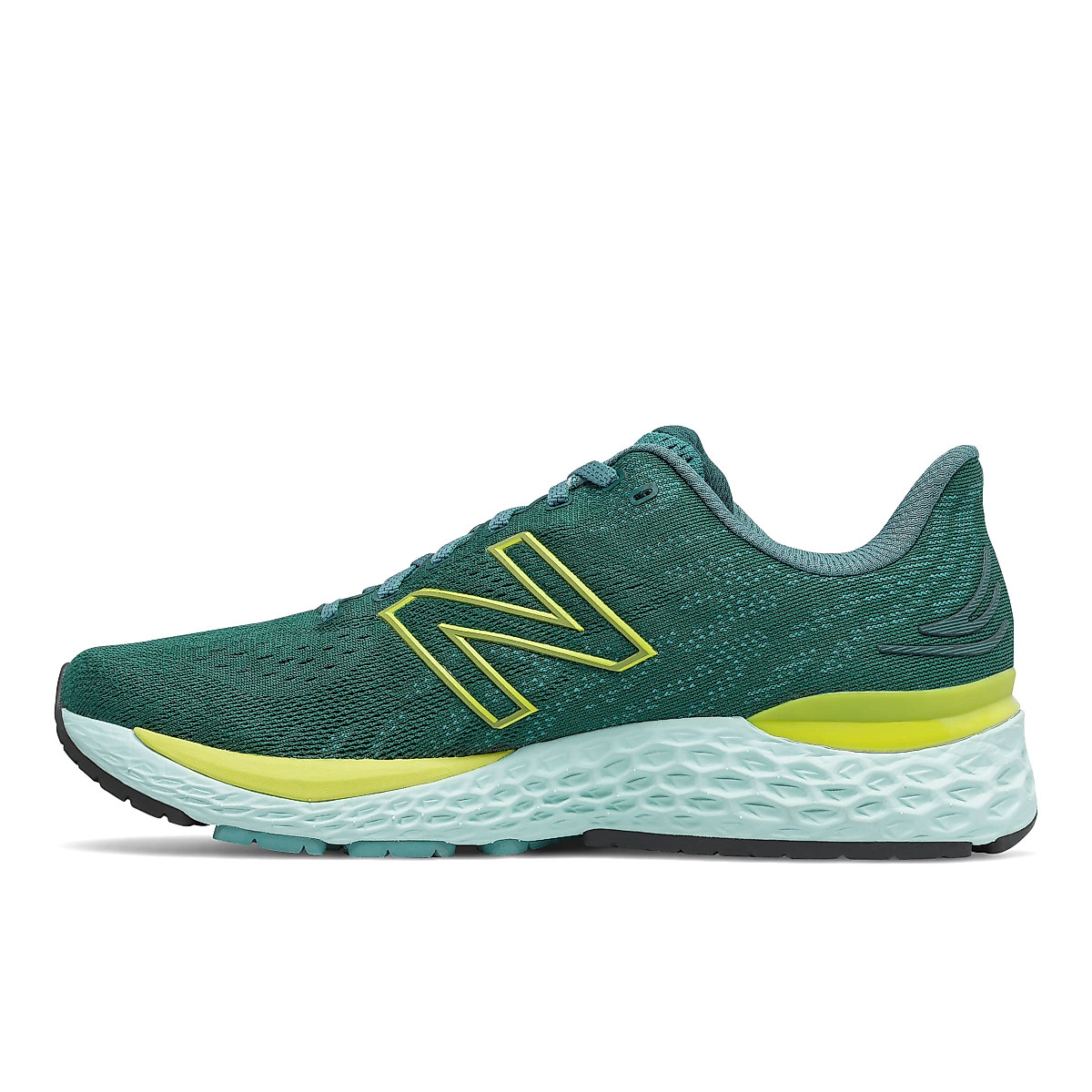 New Balance Men's Fresh Foam Running Shoes, 880V11, Trek/Sulphur Yellow, 10.5
