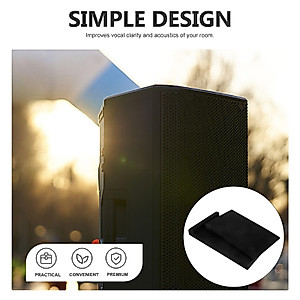 Loudspeaker Acoustic Foam 2PCS Speaker Acoustic Pads Foam Studio Monitor Speaker Cushion High Density Acoustic Foam for Sound Improvement Vibrations Speaker Foams Pad