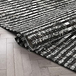 Well Woven Nalta Grey Kilim-Style Weave Tribal Geometric Area Rug (5'3" x 7'3")
