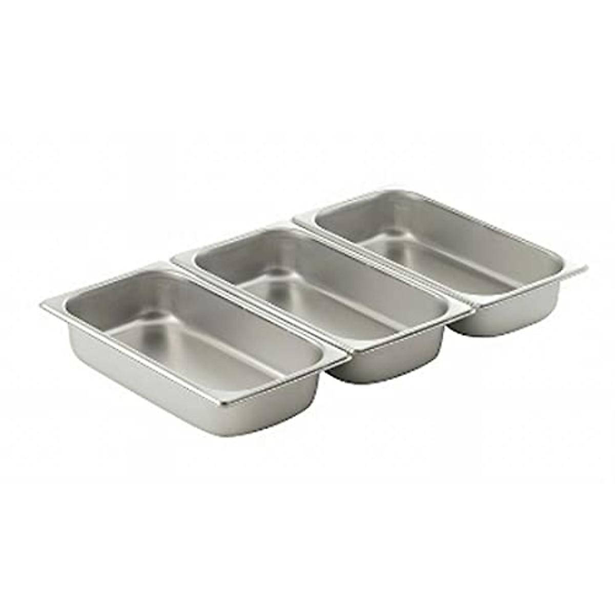 Chafing Dish Buffet Set Stainless Steel Tray Buffet Catering 1/3 Size Chafer Pan 3 Pack Catering Hotel Chafing Dish One Third Size Pans Chafer Buffet Catering Warmer Set