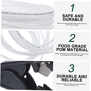 Angoily 1 Set Ice Machine Accessories Refrigerator Water Supply Kit Water Connection Kit 1/4 Tubing Water Line Splitter Fridge Water Line Kit Fittings Ao Cooler White Hose Water