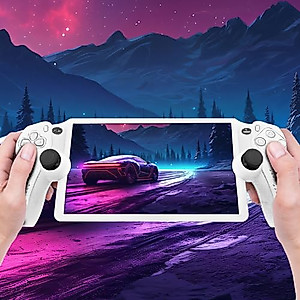 Qoosea for Sony PlayStation Portal Case Silicone Shock-Absorption Anti-Fingerprint Scratch Resistant Cover Case for PlayStation Portal - White