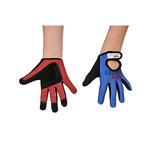 Kiddimoto Kids Cycling Gloves| Anti-Slip Kids Bike Gloves for Boys and Girls| Full Finger Kids Mountain Bike Gloves for BMX, MTB Riding, Gymnastics, Scooters, Skateboard, Rollerblade.