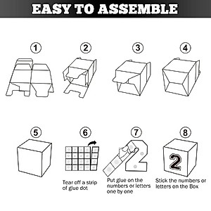 DAZONGE Graduation Party Decorations 2023 - Set of 4 Red Balloon Boxes with 40 Latex Graduation Balloons & 4 Light Strings - So Proud of You Graduation Decorations for Any Grades Ceremony