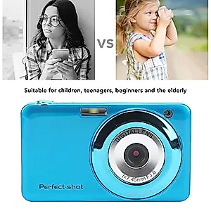 ciciglow Camera for Kids 3-10 Years, 48MP FHD Video Camera with 2.7in HD Screen, 8X Zoom Portable Digital Camera, for Children, Teenagers, Beginners and The Elderly(Blue)