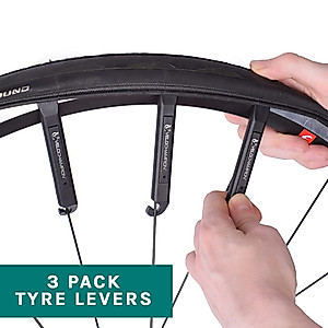 VeloChampion Nylon Fibre Bike Repair Tire Levers (Set of 3) Suitable for All Bikes