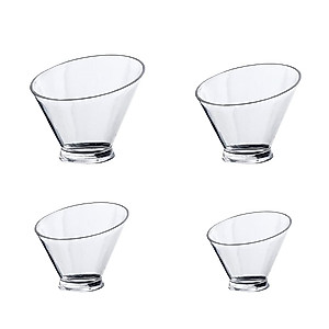 Acrylic Mixing And Serving Bowls Plastic Candy Bowls Small Beer Bottle Drink Cooler for Weddings, Buffet, Offices