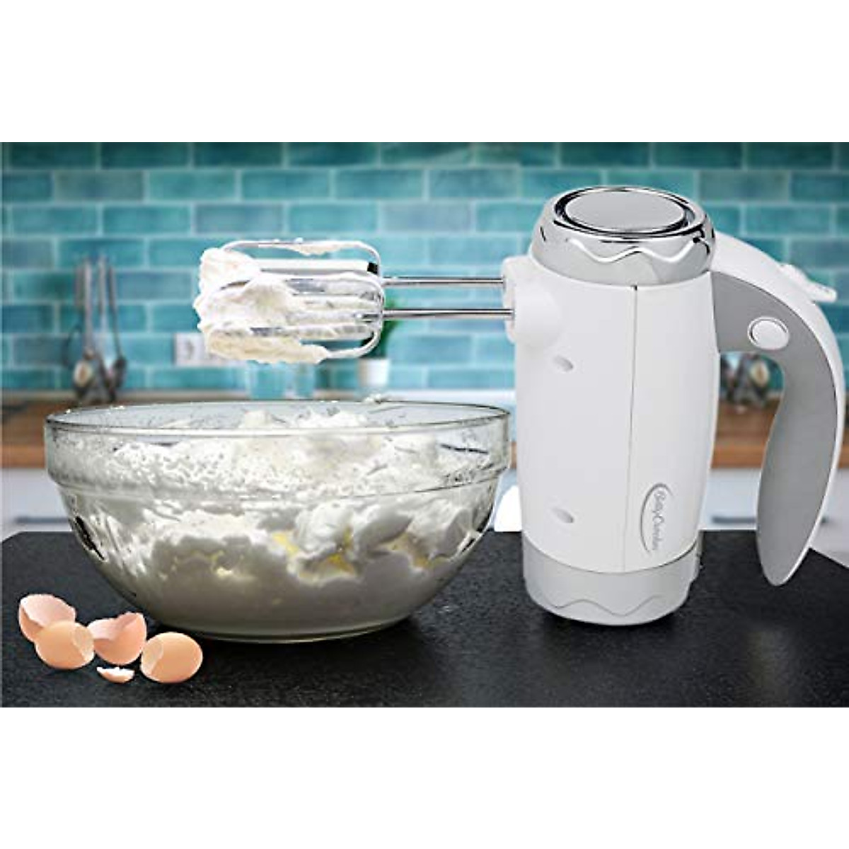 Betty Crocker 7-Speed Power Up Hand Mixer, White, BC-2205C