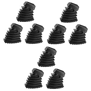 Milisten 9 pcs Bracket Snare Rack Pads Legs Percussion Tom Black Protector Tip Hardware Seats Parts Stool Drum Pad Cymbal Small Rubber Stand Feet Floor for