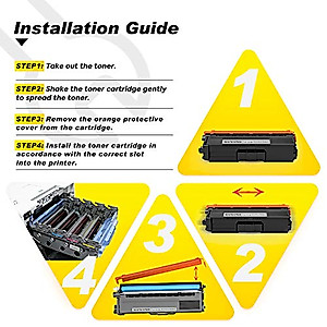 v4ink Compatible High Yield Brother TN336 TN315 TN310 TN331 Black Toner Cartridge for Brother TN-315 TN-336 BK Toner HL-L8350CDW HL-4150CDN HL-L8350CDWT MFC-L8850CDW MFC-9970CDW Printer (New Version)