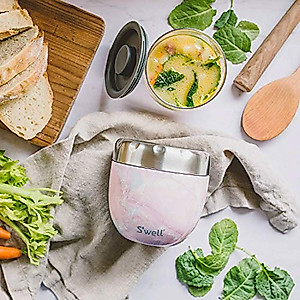 S'well Stainless Steel Food Bowls – 21.5oz - Geode Rose Eats - Triple-Layered Vacuum-Insulated Containers Keeps Food Cold for 11 Hours and Hot for 7 - Condensation-Free, Leak-Free, and Dishwasher-Safe