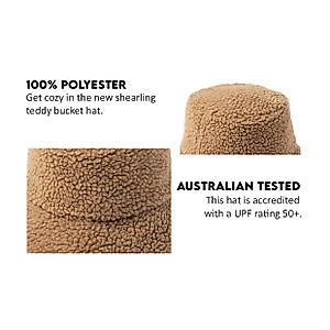 Lack of Color Women's Teddy Bucket Hat (Camel, Small/Medium)