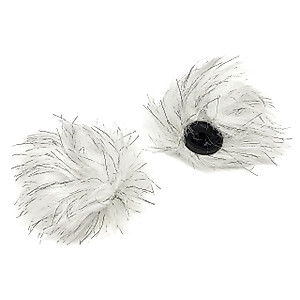 Movo WS-RD8 Dual-Layered Furry Lavalier Microphone Windscreen Fitted for 8mm Lav Mics (2 Pack)