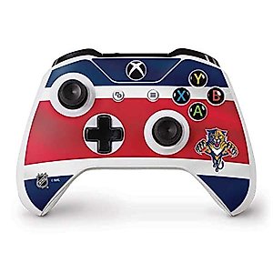Skinit Decal Gaming Skin Compatible with Xbox One S Controller - Officially Licensed NHL Florida Panthers Alternate Jersey Design