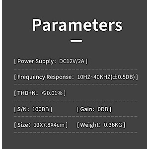 Linsoul XDUOO MT-603 12AU7 Tube Pre-Amplifier with 4 AUX Audio Inputs