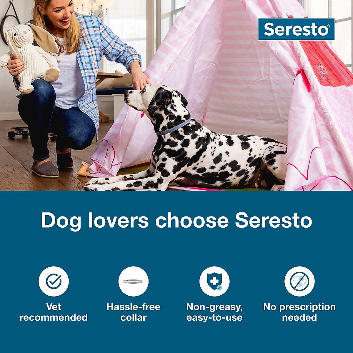 Seresto Large Dog for Dogs Over 18 lbs. & Seresto for Cats Vet-Recommended Flea & Tick Treatment & Prevention Collars | 8 Months Protection Each