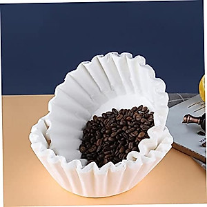 CIYODO 100 Sheets American Coffee Filter Paper Milk Strainer Machine Espresso Coffee Maker Filter Tea Strainer Loose Tea Filter Cold Brew Coffee Cup Filter Paper Drink White