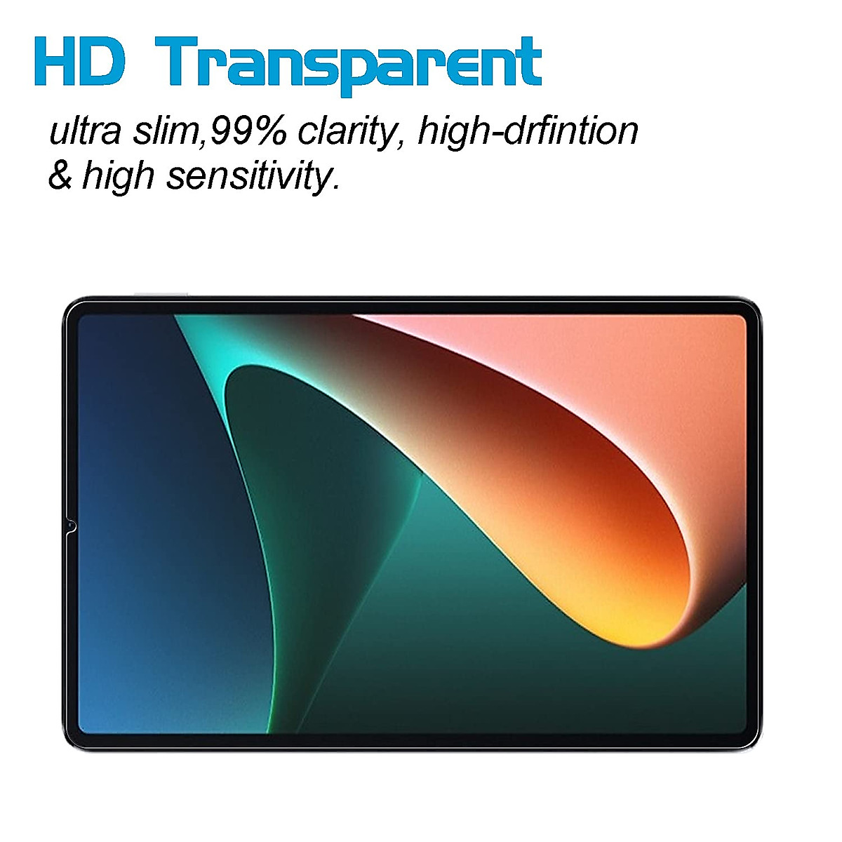 XunyLyee [2 Pack] Screen Protector Compatible with Xiaomi Pad 5, Tempered Glass Film for Xiaomi Pad 5 Pro (11 Inch) [Easy Installation]