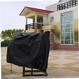 Yardwe 2pcs BBQ Grill Cover 55 Inch Covers Electric Grill Outdoor Waterproof BBQ Cover Waterproof Barbecue Cover Small Grill Cover Air Conditioning Cover Anti-Aging