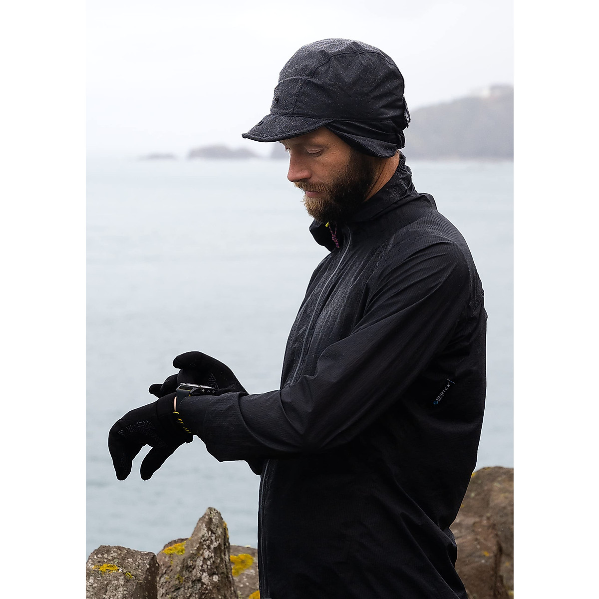 SEALSKINZ Unisex Waterproof Extreme Cold Weather Hat, Black, Large