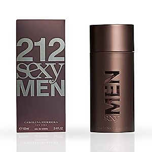 Carolina Herrera 212 Sexy Eau De Toilette Spray for Men, 3.4 Ounce