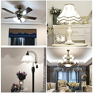 SHINESTAR 8-Pack Ceiling Fan Light Bulbs, A15 LED Bulb with E26 Base, 40W Equivalent, 5000K Daylight White, Non-Dimmable