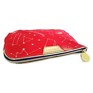 Estee Lauder Cosmetics Makeup Travel Bag (Zodiac/Horoscope Red Constellations)