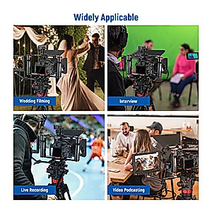 NEEWER 74" Pro Video Tripod with Fluid Head, All Metal Heavy Duty QR Plate Compatible with DJI RS Gimbals Manfrotto, Flexible 360° Pan&+90°/-75° Tilt with Adjustable Damping Max Load 18lb/8kg, TP75