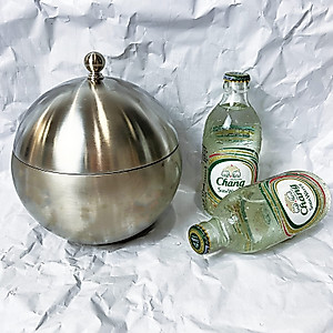 Ice Bucket with Lid Double Insulation Stainless Steel Ice Box Container Storage Box Household Kitchen Barrel Restaurant Bar Tableware Accessories