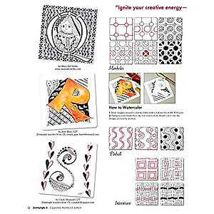 Zentangle 8, Expanded Workbook Edition: Monograms, Alphabets, and 40 All-New Tangles (Design Originals) How to Embellish Letters, Monograms, Cards, Stationery, Gifts, and More with Beautiful Designs
