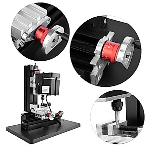 60W 12000RPM Mini Milling Machine DIY Metal Woodworking Lathe Machine Multifunction Worktable Power Miller