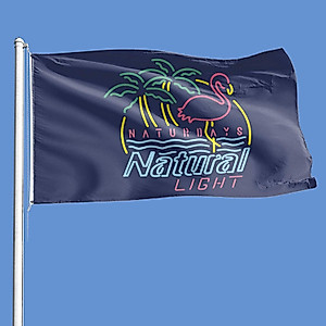 Naturdays Flag Natural Light Banner Flag Man Cave Wall Beer Flag with Brass Grommets,Outdoor Sign House Flag Polyester Yard Lawn Outdoor Decor 3x5 Ft Banner