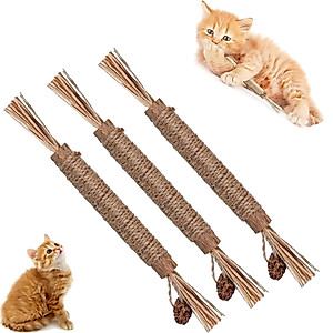 Pawlovers Kitty Dental Chew Stick, 3/6PCS Paw Lovers Dental Chew Stick, Cat Dental Sticks, Pawlovers Dental Chew Stick Cats (S, 3Pcs)