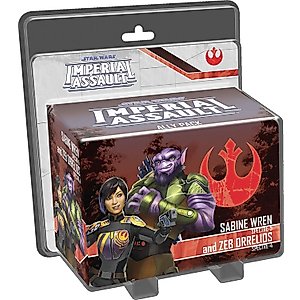 Star Wars Imperial Assault Board Game Sabine Wren and Zeb Orrelios EXPANSION - Epic Sci-Fi Strategy Game for Kids and Adults, Ages 14+, 1-5 Players, 1-2 Hour Playtime, Made by Fantasy Flight Games