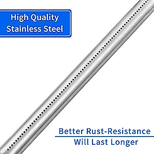 X Home 69787 Grill Burner Tubes Replacement for Weber Spirit & Spirit II 300 Series, Spirit II E-310 Grill with Front Control, Heavy Stainless Steel, 18-Inch