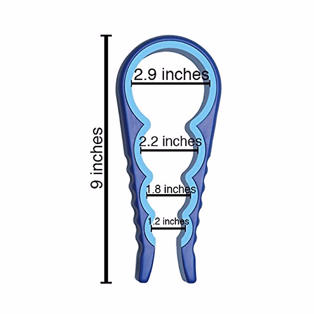 Cuisinox 4-in-1 Bottle and Jar Opener, Blue