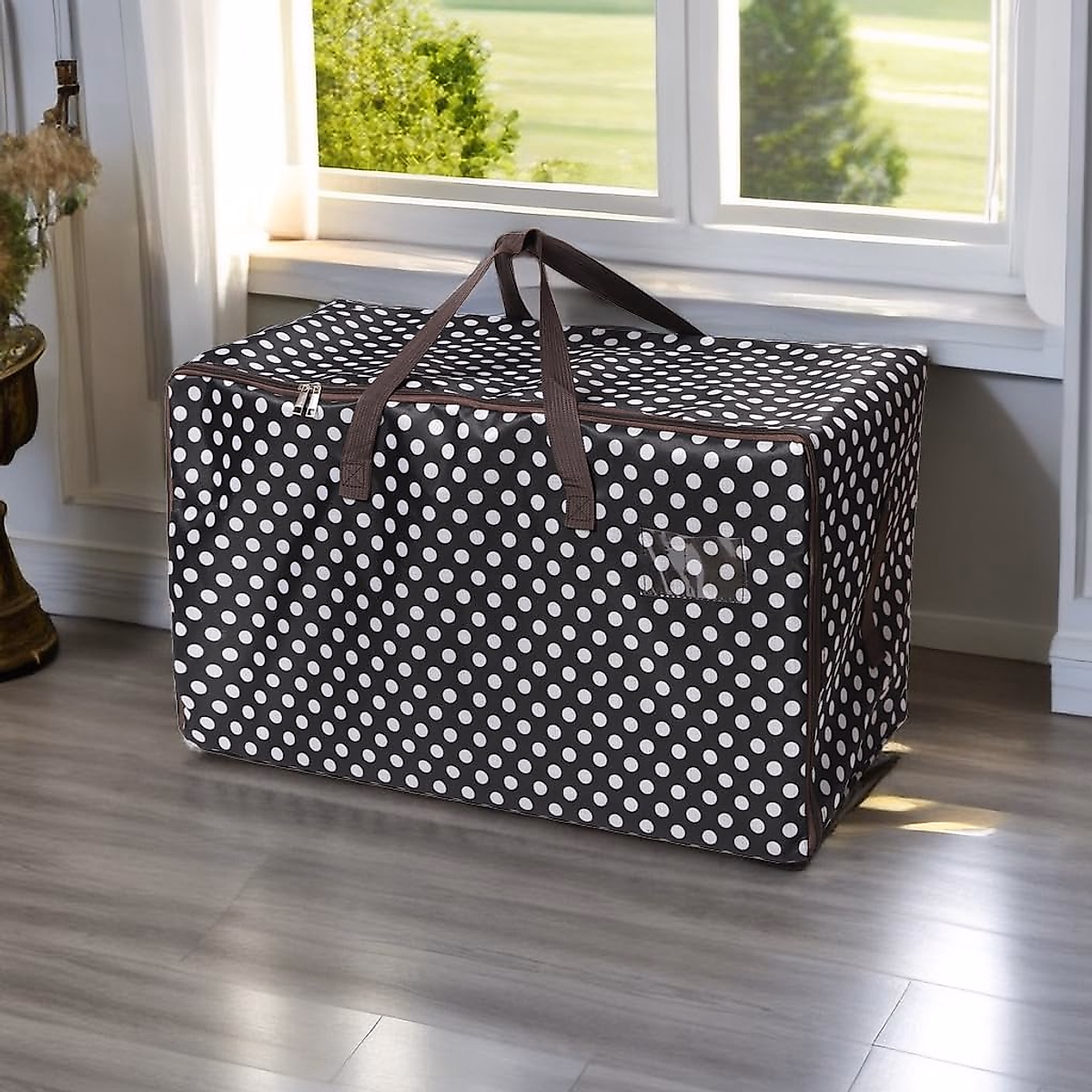 Yopay 3 Pack Extra Large Moving Bags, Heavy Duty Packing Tote Bags for Moving, Waterproof Strong Handle Zipper Clothes Storage Containers Bins for Camping and Travel, 28" L X 14" H X 16" D