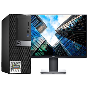 Dell Optiplex 3040 Tower Desktop PC Intel i5-6500 3.2GHz. 16GB DDR3 RAM, 512GBSSD, WiFi, with Dell 24-inch P2419HLCD Windows 10 Pro (Renewed)