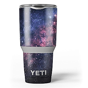 Design Skinz Subtle Pink Glowing Space - Skin Decal Vinyl Wrap Kit Compatible with The Yeti Rambler Cooler Tumbler Cups